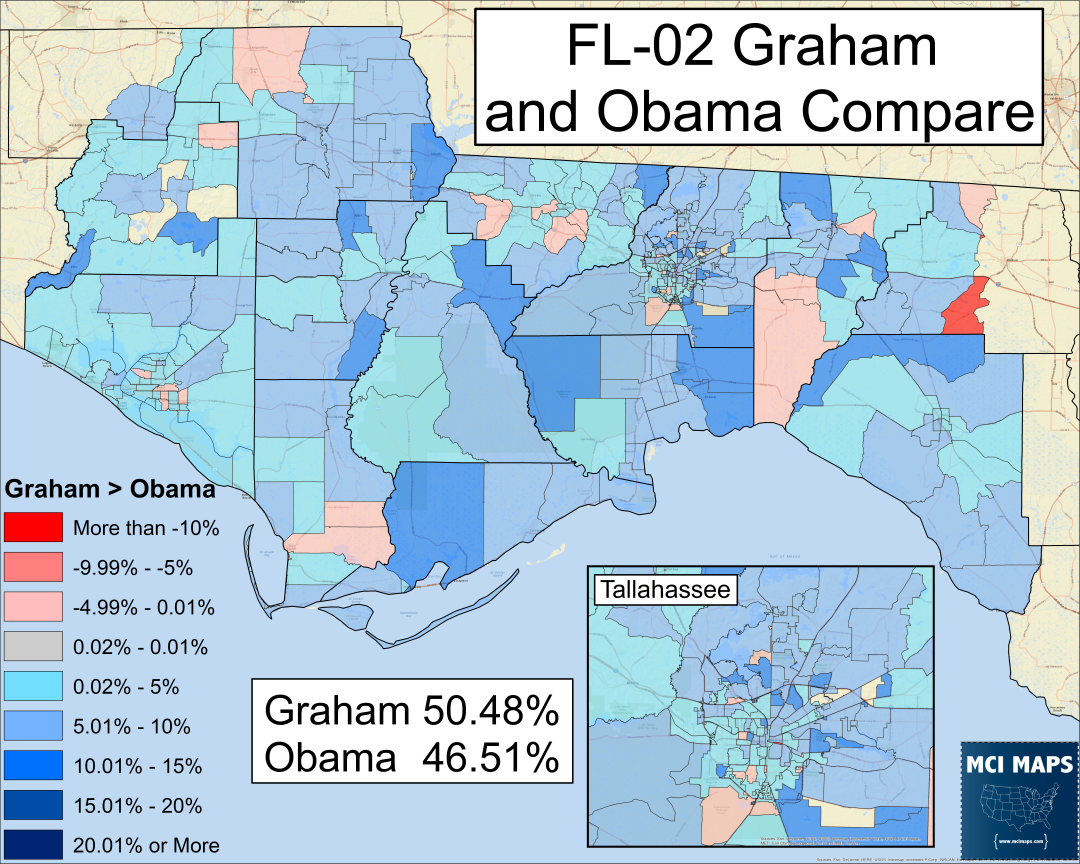 The North Florida Way: How Gwen Graham Won FL-02 - MCI Maps | Election ...