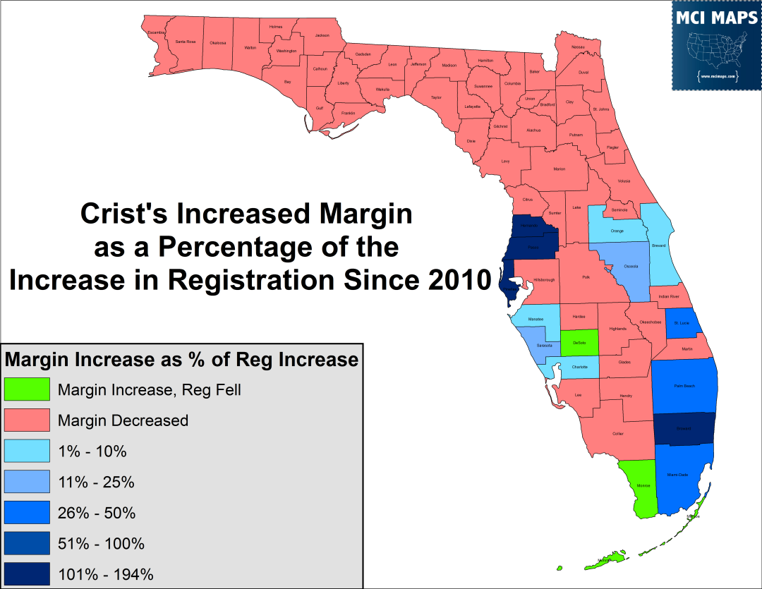 How and Why Crist lost in Florida - MCI Maps | Election Data Analyst ...