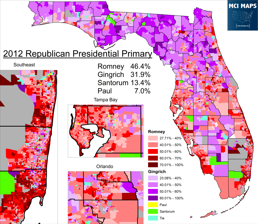 Florida Primary Preview - MCI Maps | Election Data Analyst | Election ...
