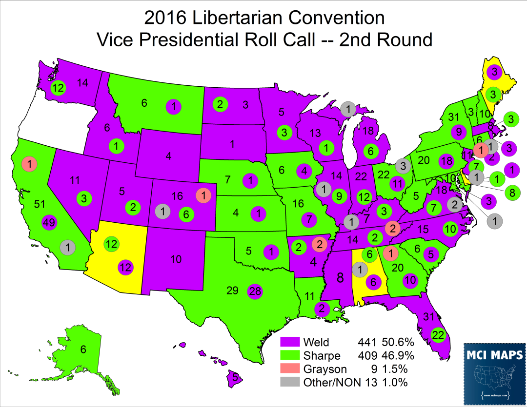 Analyzing the Libertarian Convention Roll Call Votes - MCI Maps ...