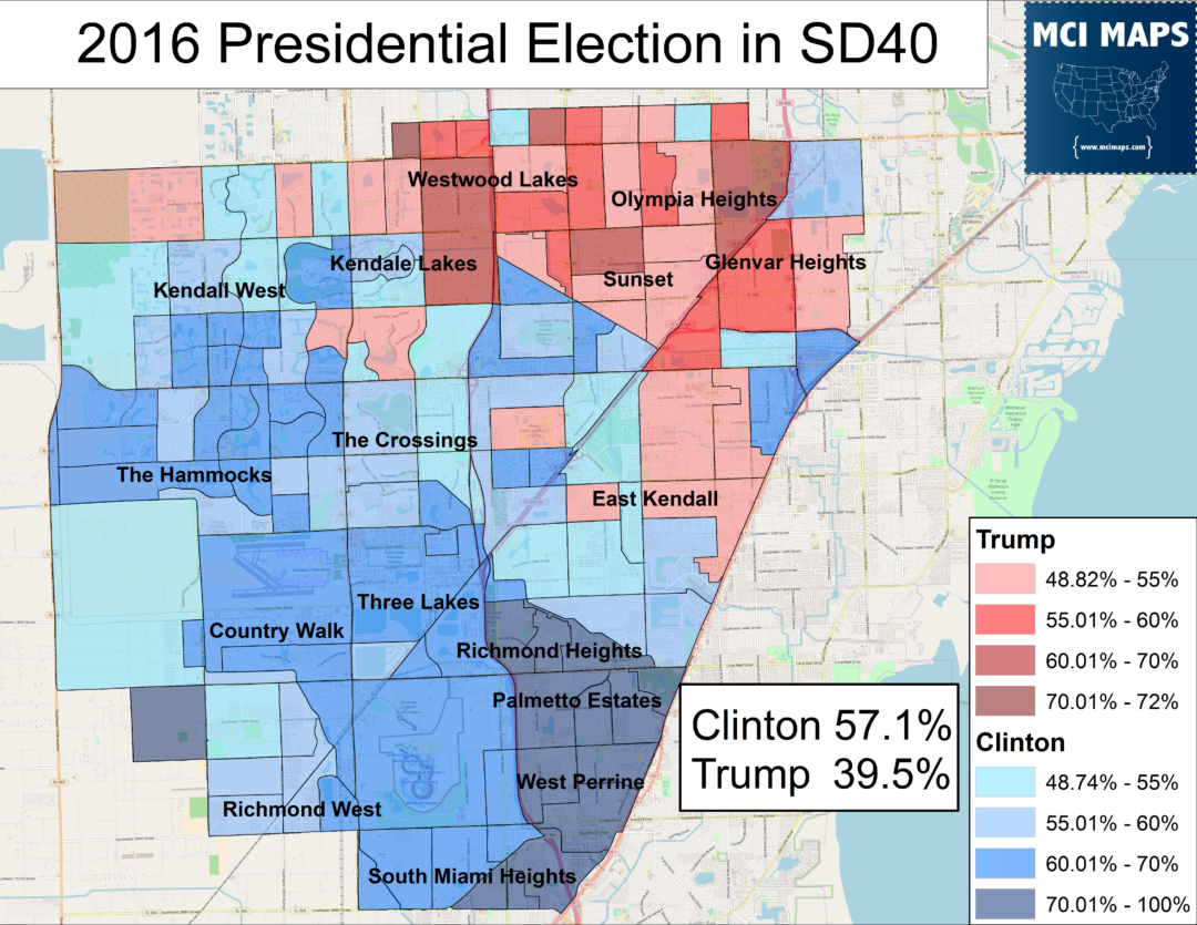 How Democrats Won Florida Senate District 40 - MCI Maps | Election Data ...