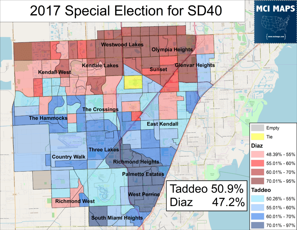 How Democrats Won Florida Senate District 40 - MCI Maps | Election Data ...