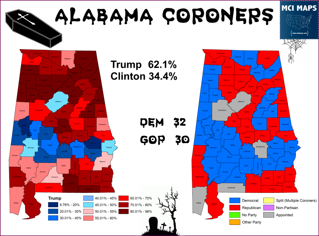 Halloween Article: The Election of Coroners in America - MCI Maps ...