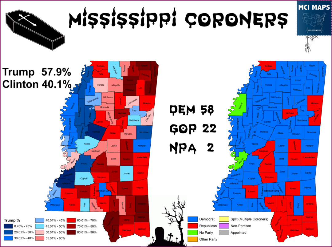 Halloween Article: The Election of Coroners in America - MCI Maps ...