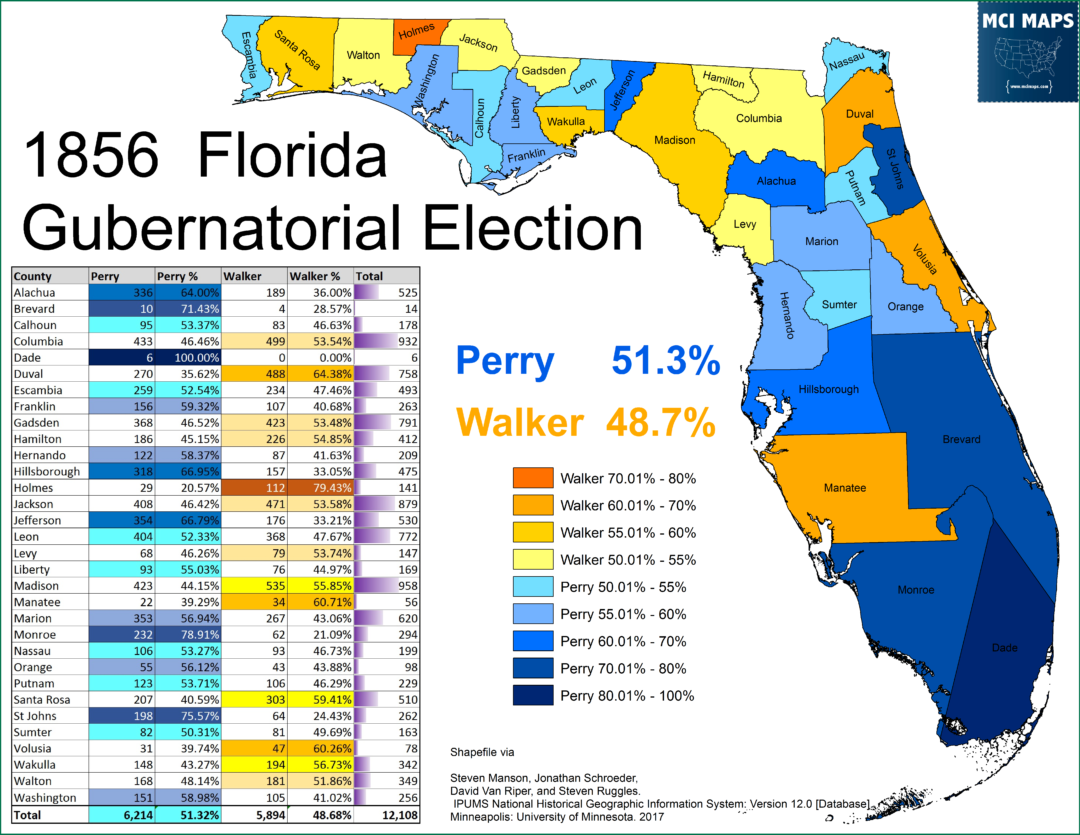 Civil War History: Florida’s Road Toward Secession - MCI Maps ...