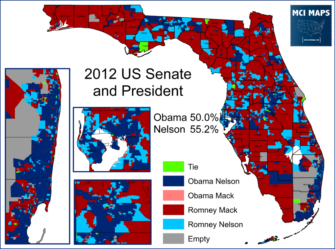 Clash of the Titans: The 2018 Race for US Senate in Florida - MCI Maps ...