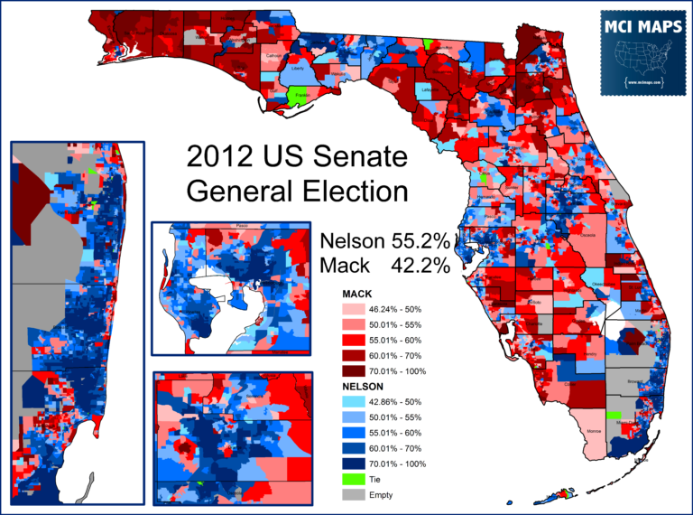 How Florida Went Red in 2020 and Fell off the Electoral Map - MCI Maps ...