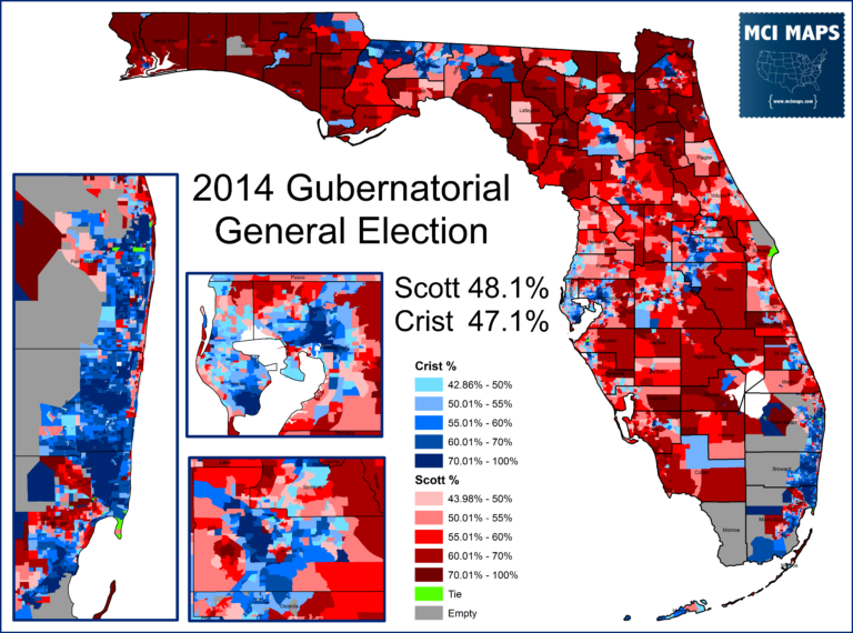 How Florida Went Red in 2020 and Fell off the Electoral Map - MCI Maps ...