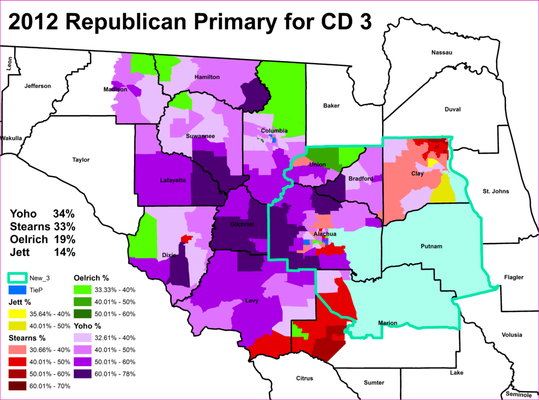 Florida Primary Preview 2018 - MCI Maps | Election Targeting Florida ...