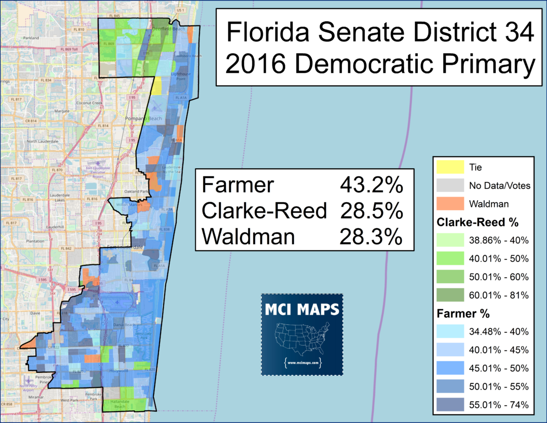 Florida Primary Preview 2018 - MCI Maps | Election Targeting Florida ...