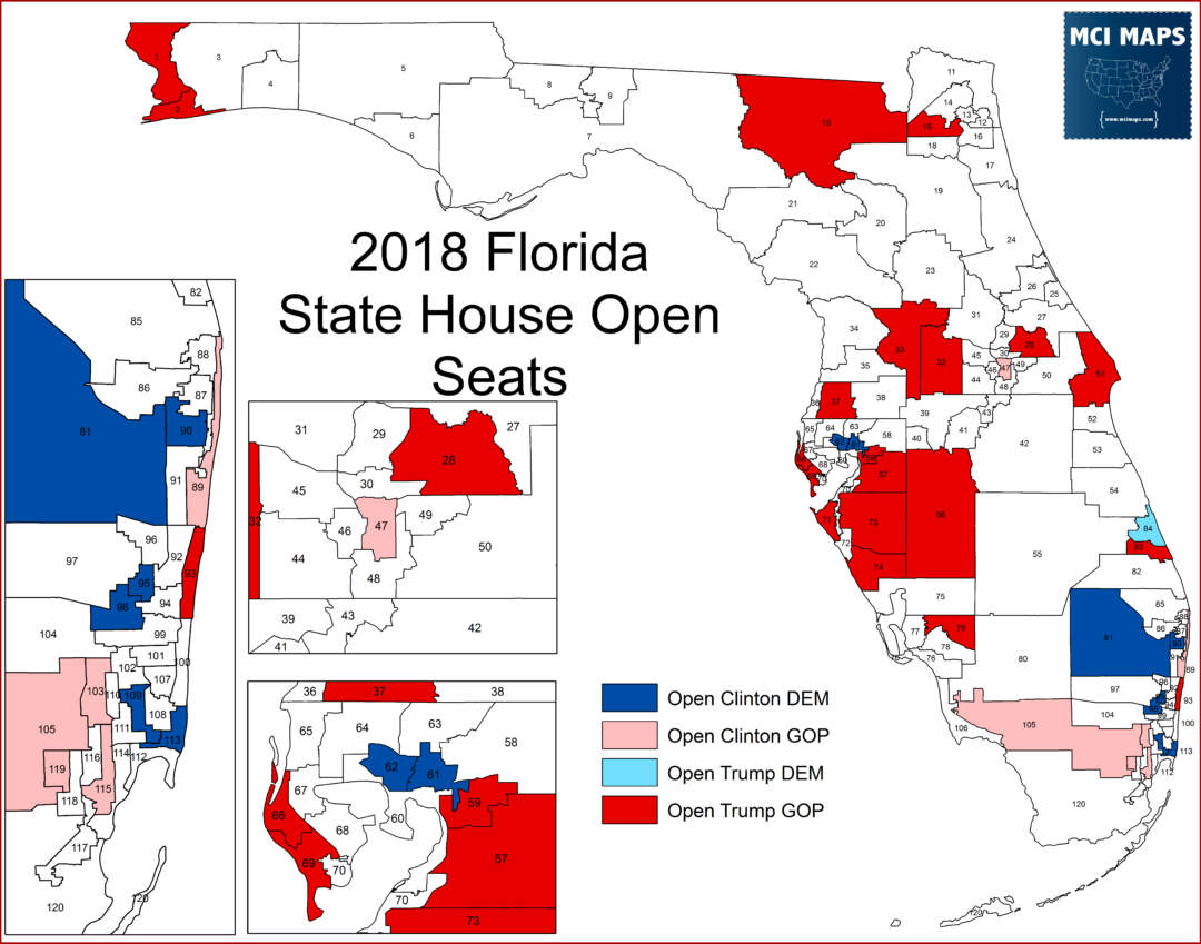 Florida’s 2018 State House Ratings - MCI Maps | Election Data Analyst ...
