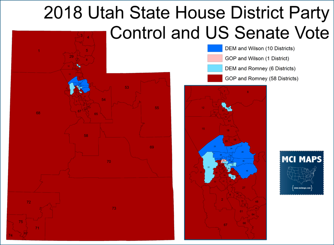 Utah’s Legislature is more Conservative than its Voters - MCI Maps ...
