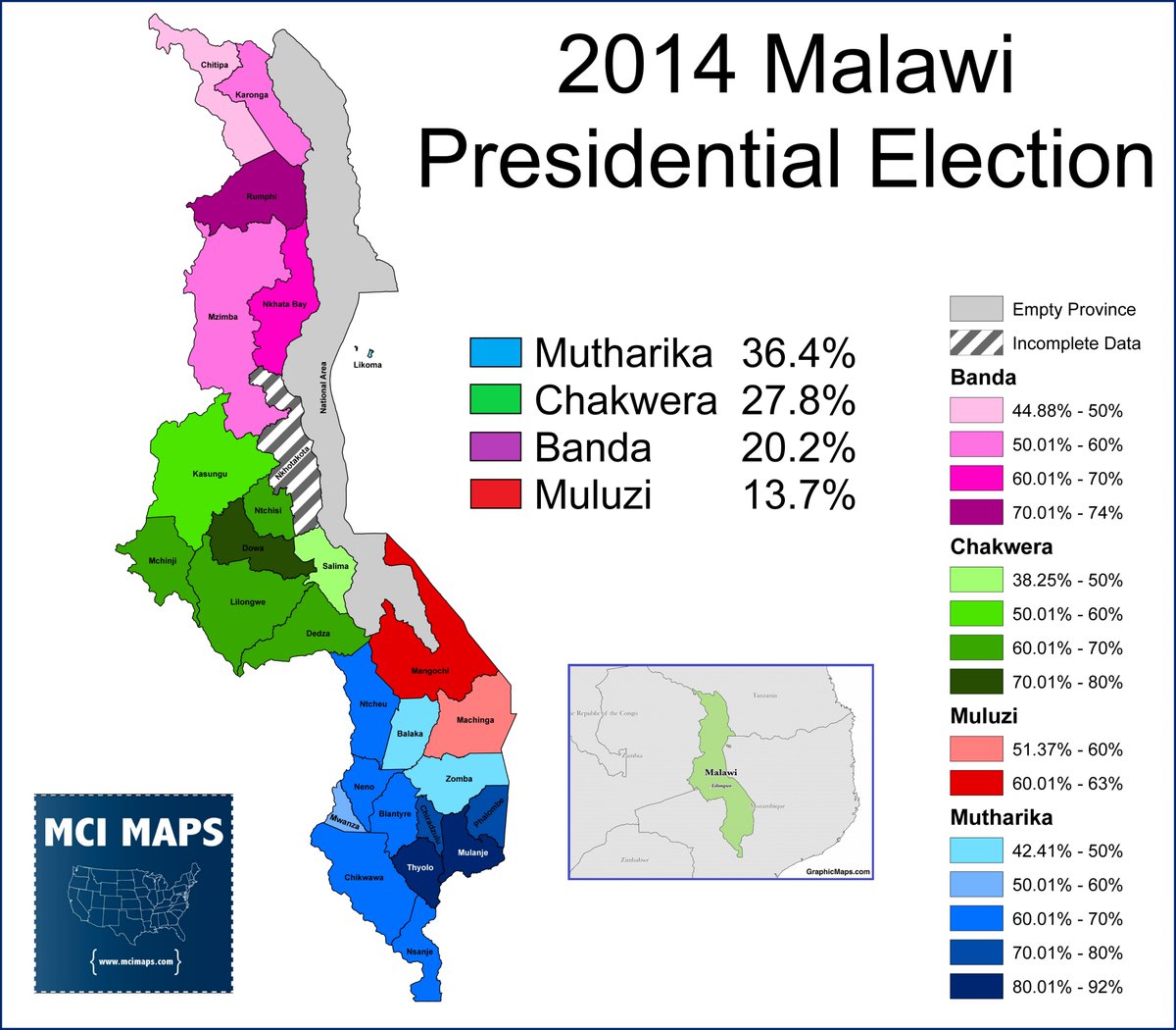 Malawi’s Young and Divided Democracy - MCI Maps | Election Data Analyst ...