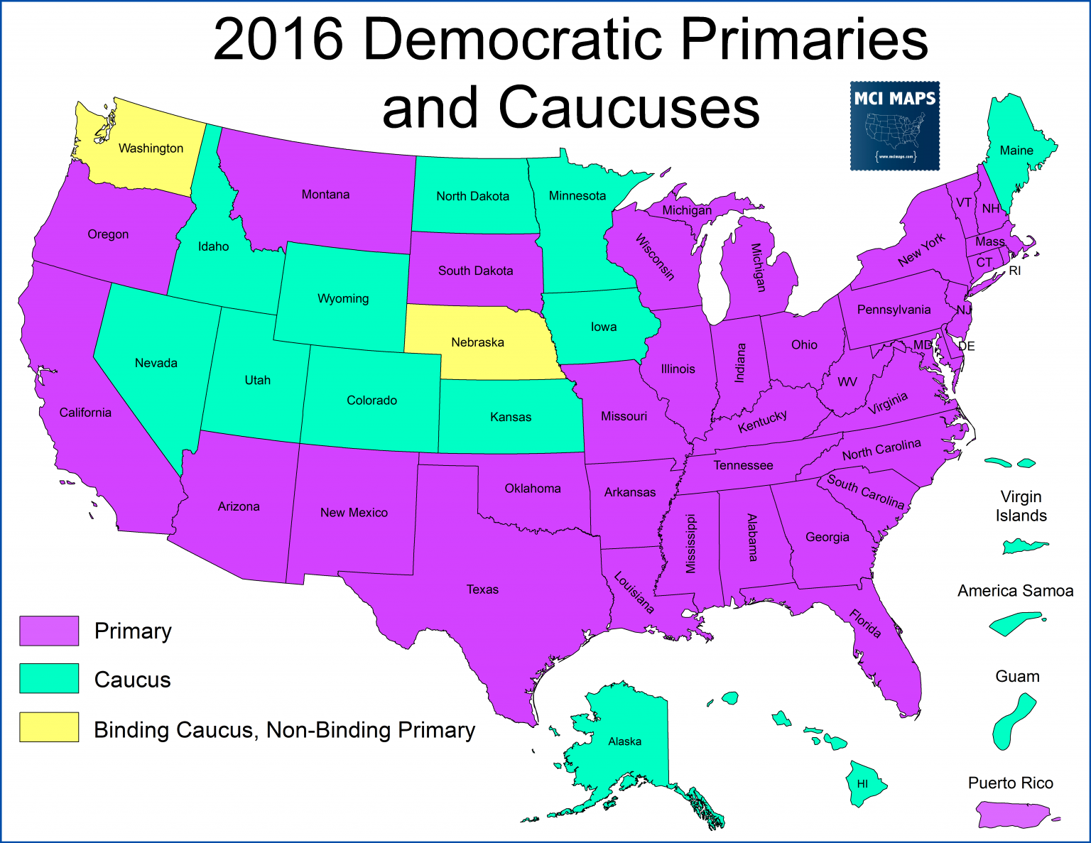 How Caucuses vs Primaries Can Lead to Different Results - MCI Maps ...