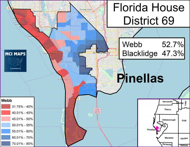 How Florida’s State House Districts Voted in 2018 - MCI Maps | Election ...