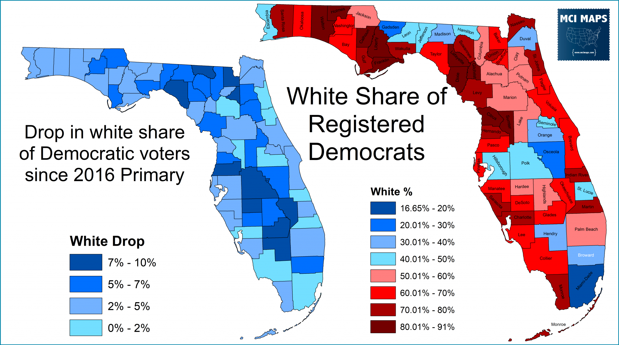 Biden vs Sanders: Florida Primary Preview - MCI Maps | Election Data ...
