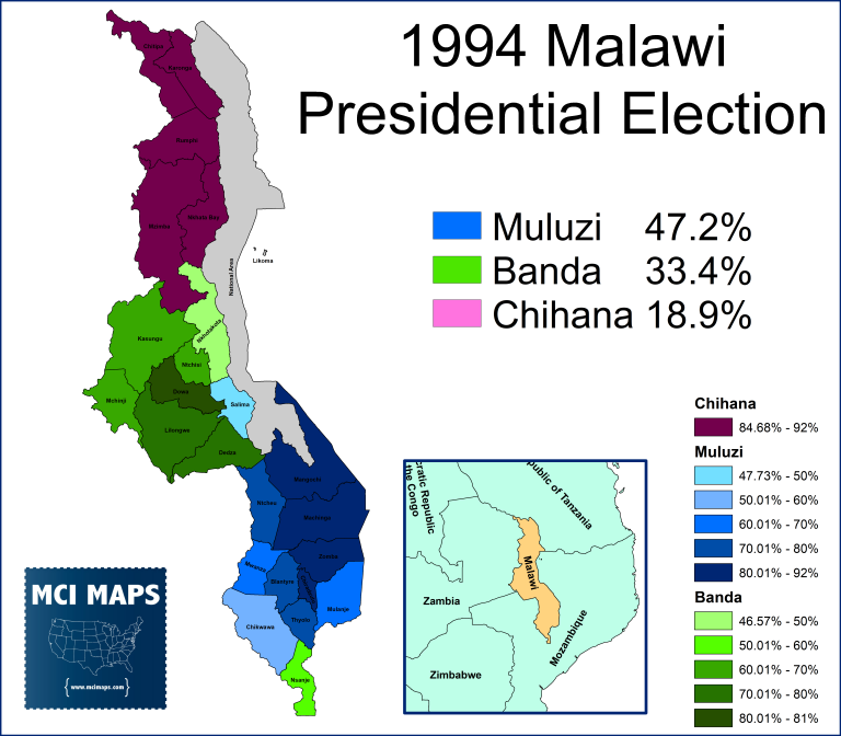 Malawi’s Young and Divided Democracy - MCI Maps | Election Data Analyst ...