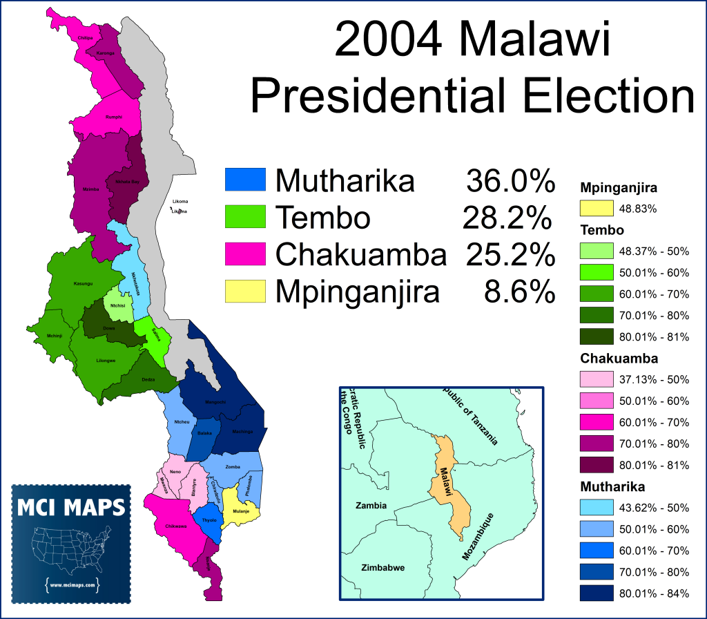 Malawi’s Young and Divided Democracy - MCI Maps | Election Data Analyst ...