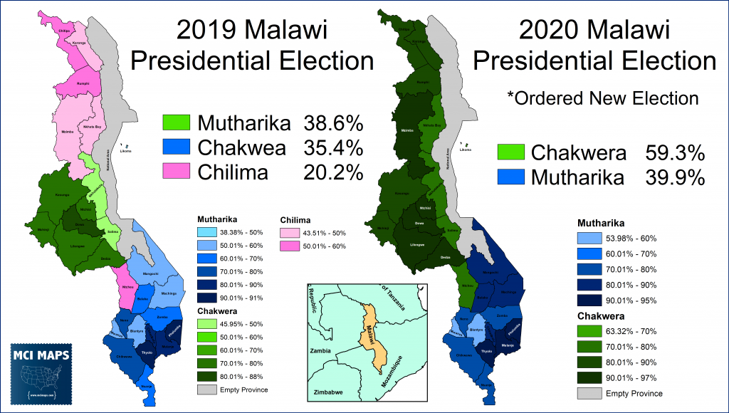 Malawi’s Young and Divided Democracy - MCI Maps | Election Data Analyst ...