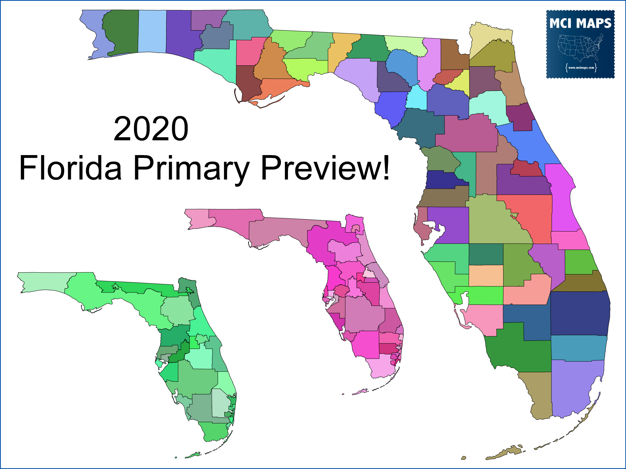 Florida’s 2020 Primary Preview - MCI Maps | Election Data Analyst ...