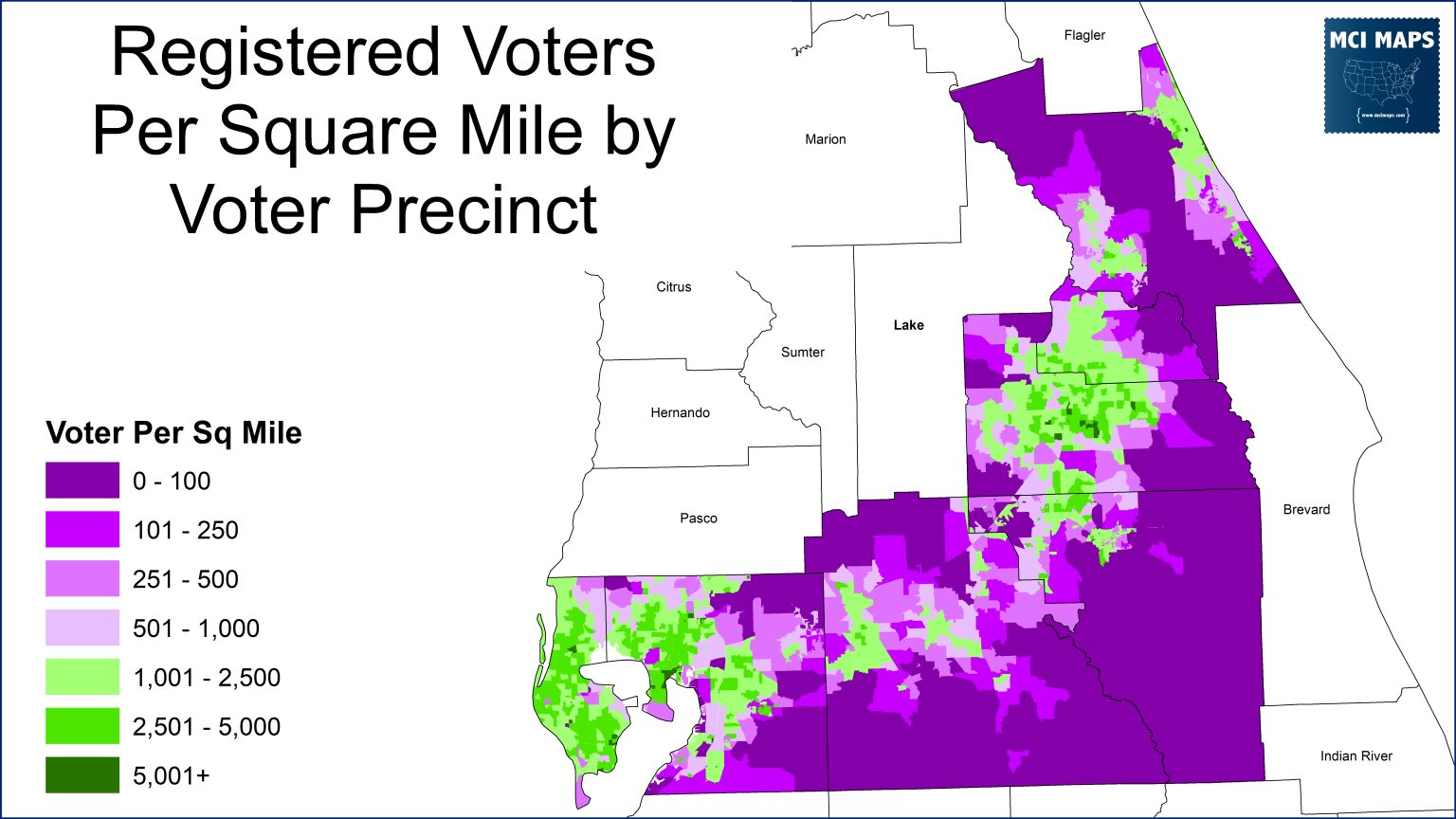 Florida’s Infamous I-4 Corridor and its Politics - MCI Maps | Election ...