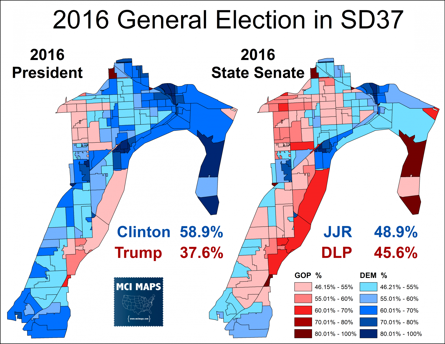 How Florida’s State Senate Districts Voted in 2020 - MCI Maps ...