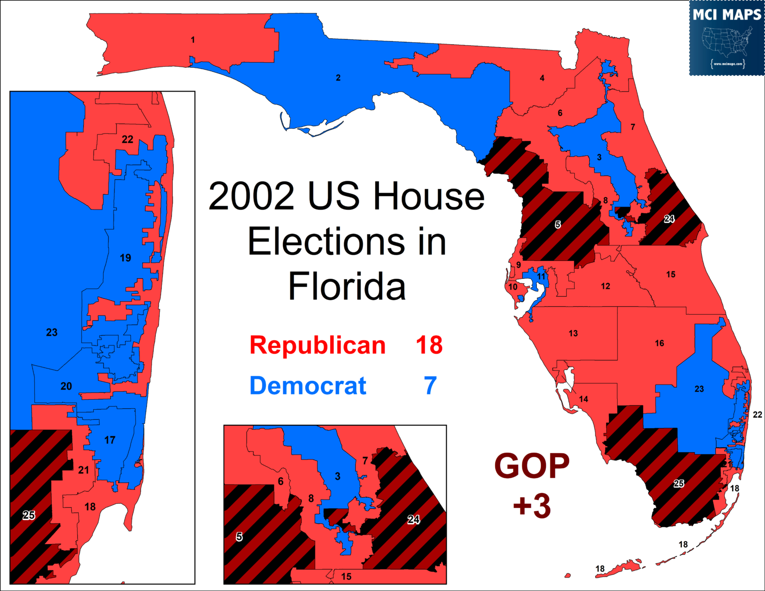 Florida Redistricting Preview #5: The 2002 Remap – Revenge of the GOP ...