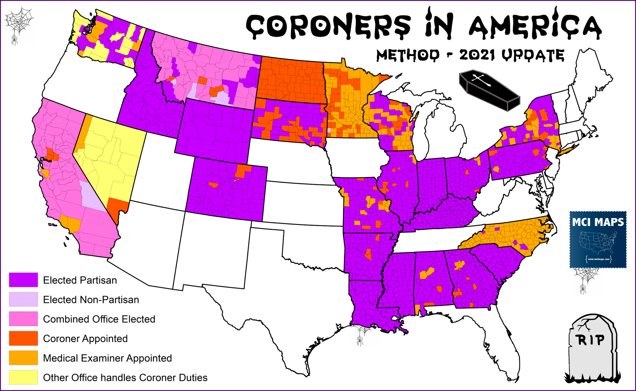Halloween 2021: An Updated look at Coroner Elections in American - MCI ...
