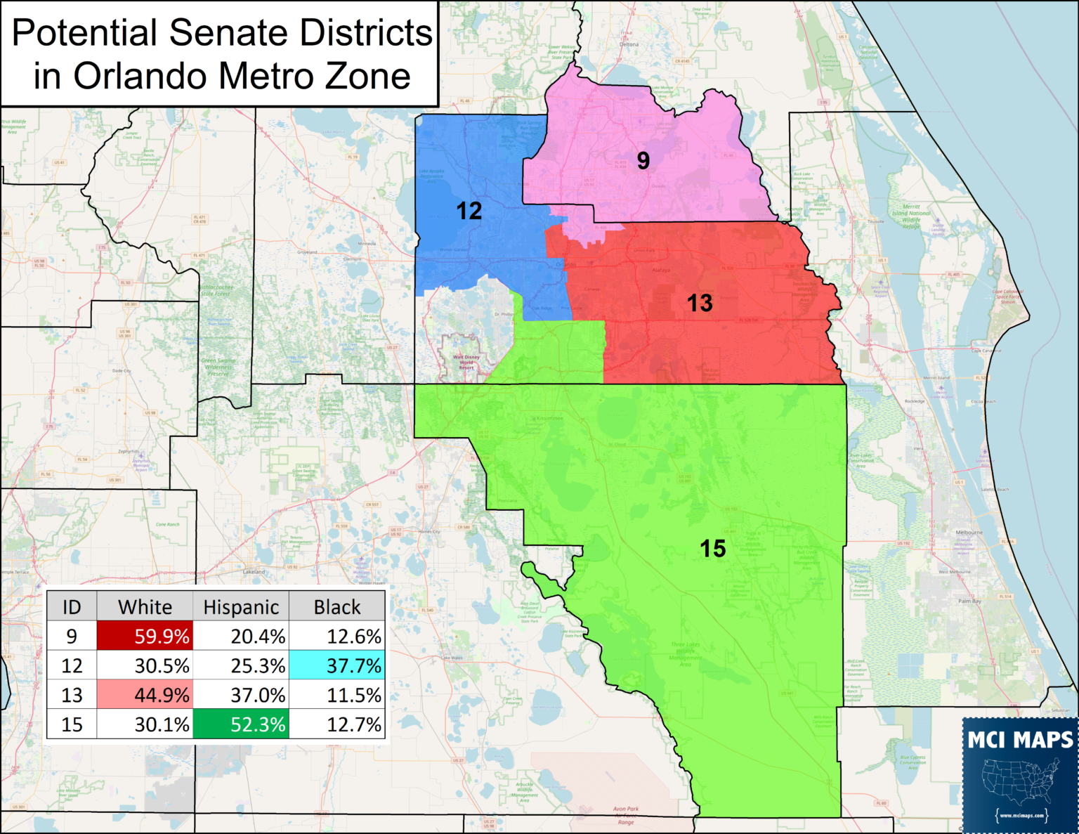 Florida Redistricting Tour #3: The Orlando Metro State Senate - MCI ...