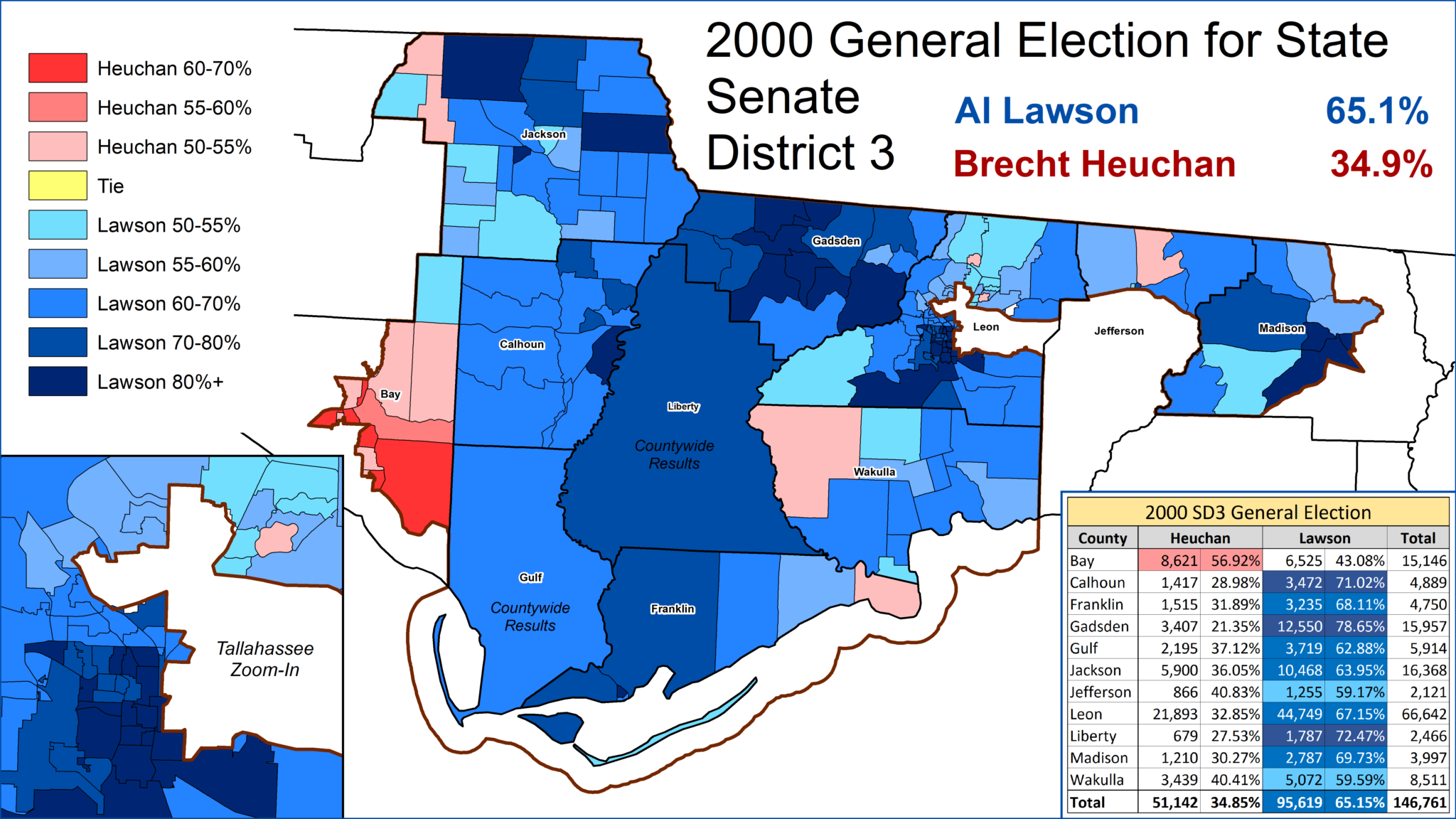 The Electoral History of Al Lawson - MCI Maps | Election Data Analyst ...