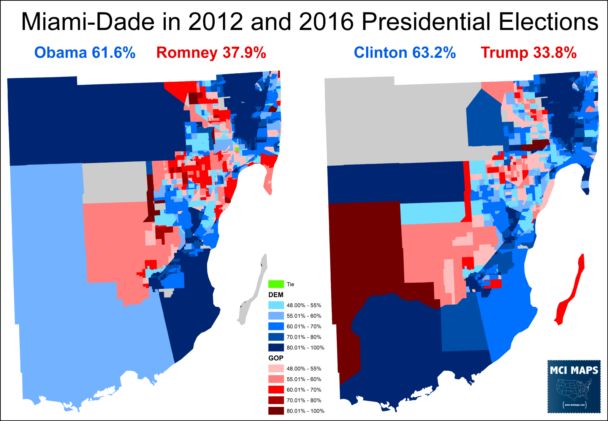 How Florida Went Red in 2020 and Fell off the Electoral Map - MCI Maps ...