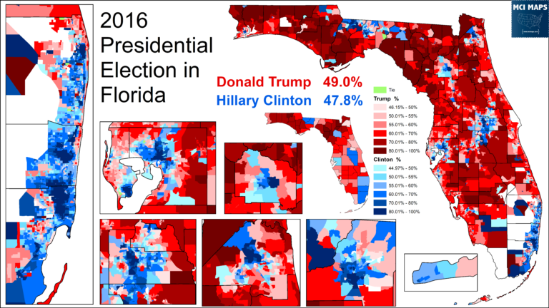 How Florida Went Red in 2020 and Fell off the Electoral Map - MCI Maps ...