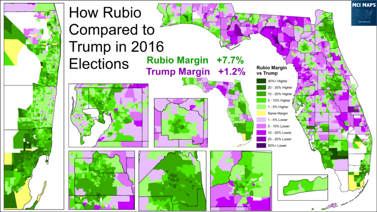 How Florida Went Red in 2020 and Fell off the Electoral Map - MCI Maps ...